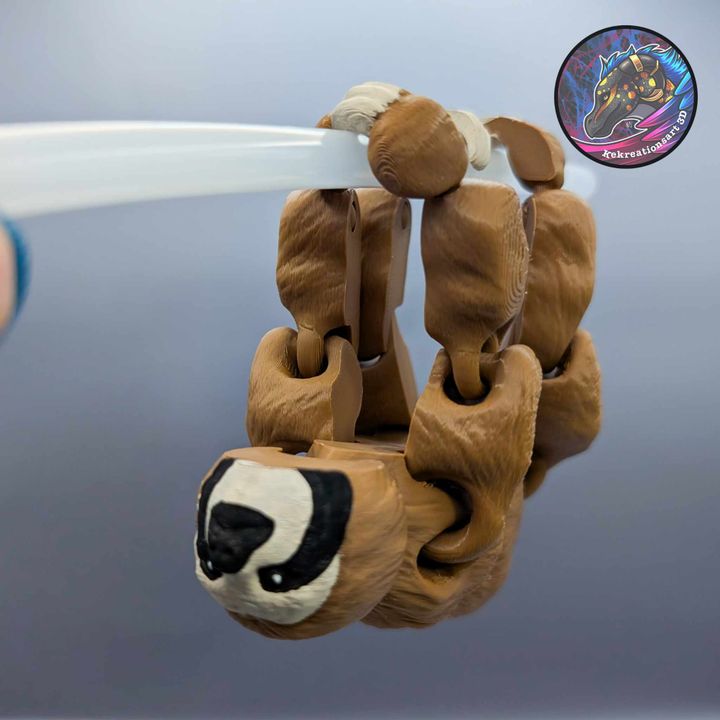 3D Printable Flexi Sloth by Kirsten M