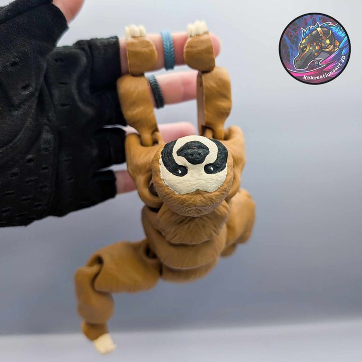 3D Printable Flexi Sloth by Kirsten M