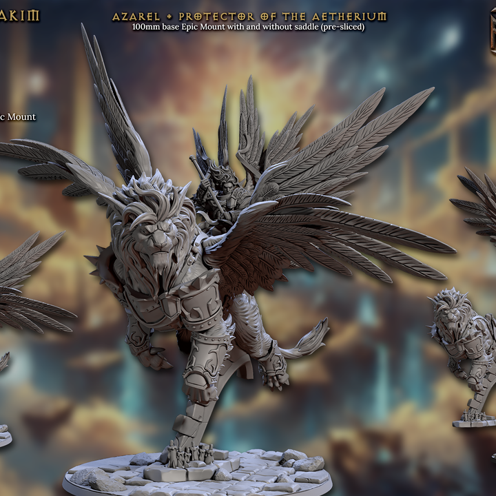 3D Printable Azarel - Protector of the Aetherium (Wrath of the Malakim ...