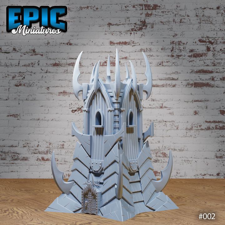 3D Printable Dark Elf Army Watch Tower / Elven Defense Construction ...
