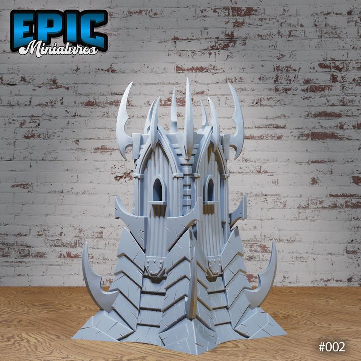 3D Printable Dark Elf Army Watch Tower / Elven Defense Construction ...