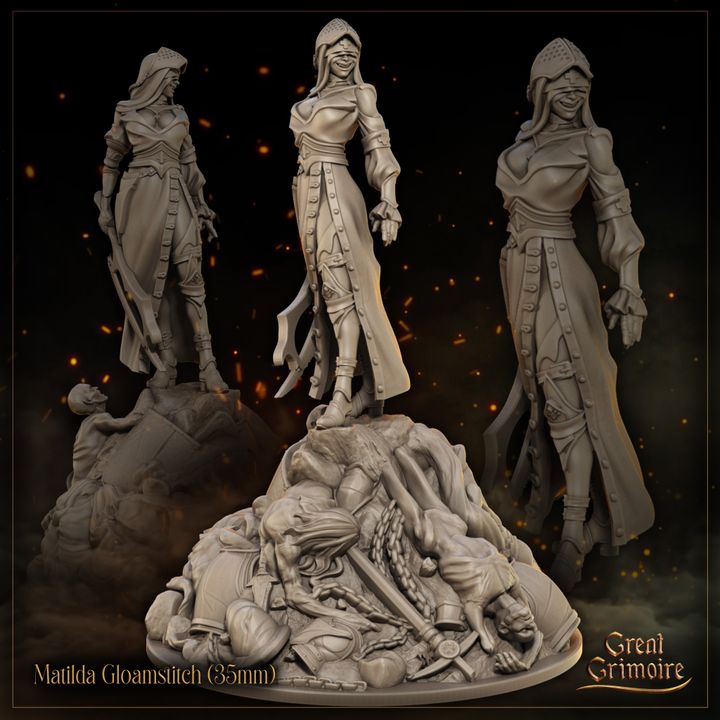 3D Printable Matilda Gloamstitch by Great Grimoire