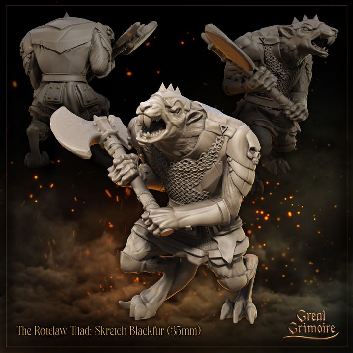 3D Printable The Rotclaw Triad by Great Grimoire