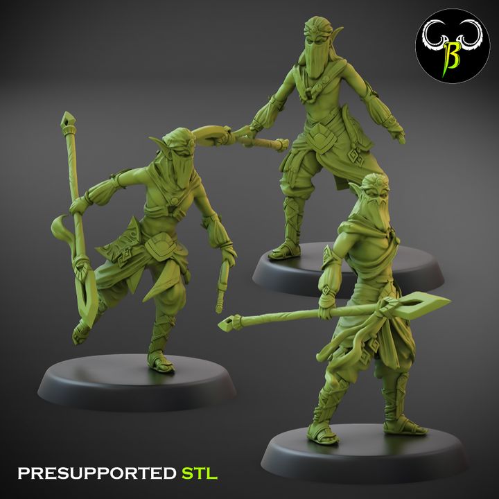 3D Printable Dune Dancers Lance Set A by ClayBeastCreation