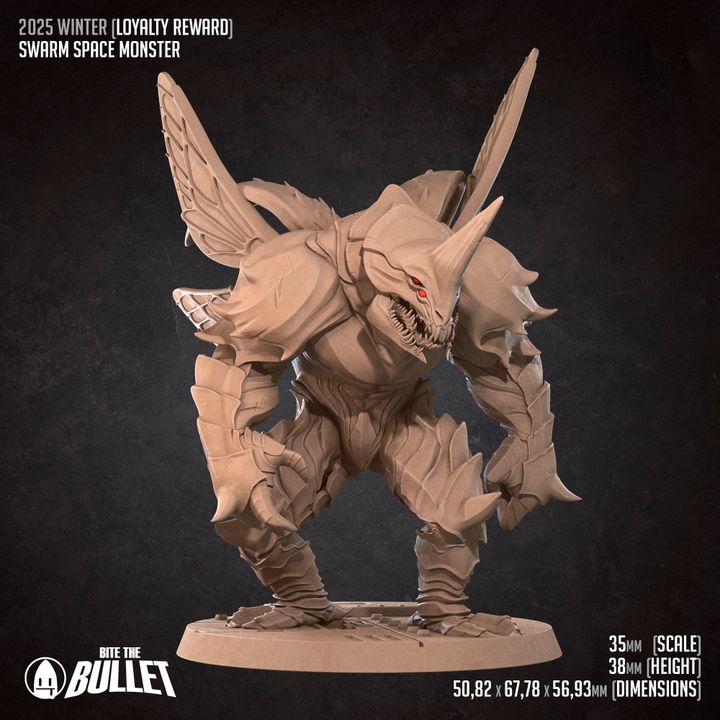 3D Printable Swarm Space Monster by Bite the Bullet