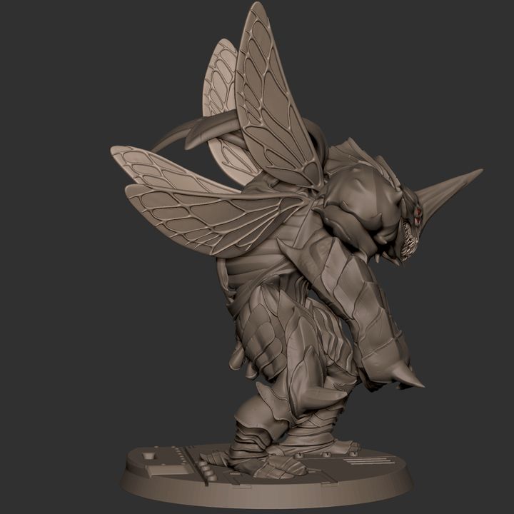 3D Printable Swarm Space Monster by Bite the Bullet