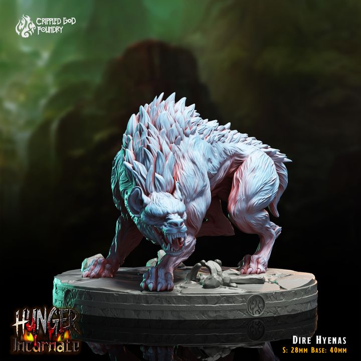 3D Printable Dire Hyenas by Crippled God Foundry