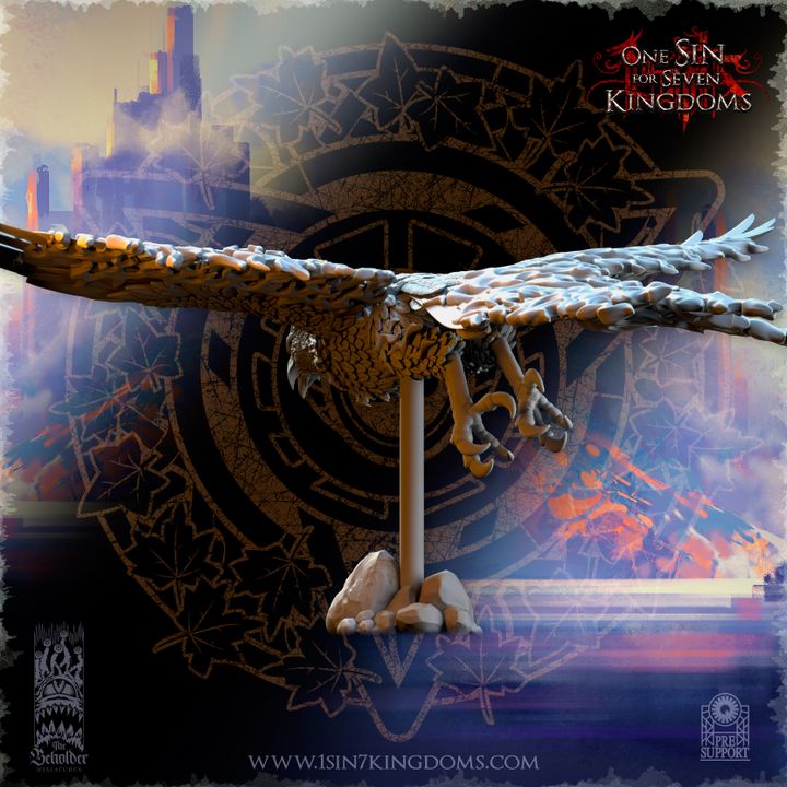 3D Printable Silvermoor Elves Searing Bird Lord on Phoenix by The ...