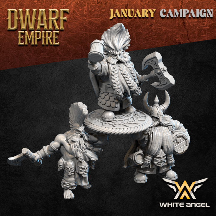 3D Printable DWARF PARTY - DWARF EMPIRE (JANUARY 2025 CAMPAIGN) by ...