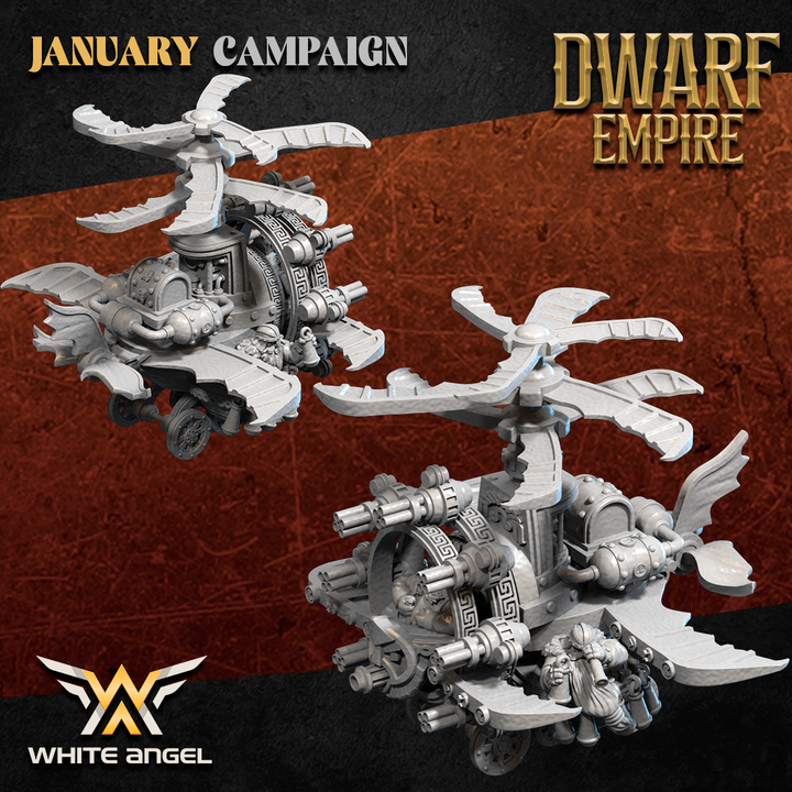 3D Printable GREAT GYRO - DWARF EMPIRE (JANUARY 2025 CAMPAIGN) by WHITE ...
