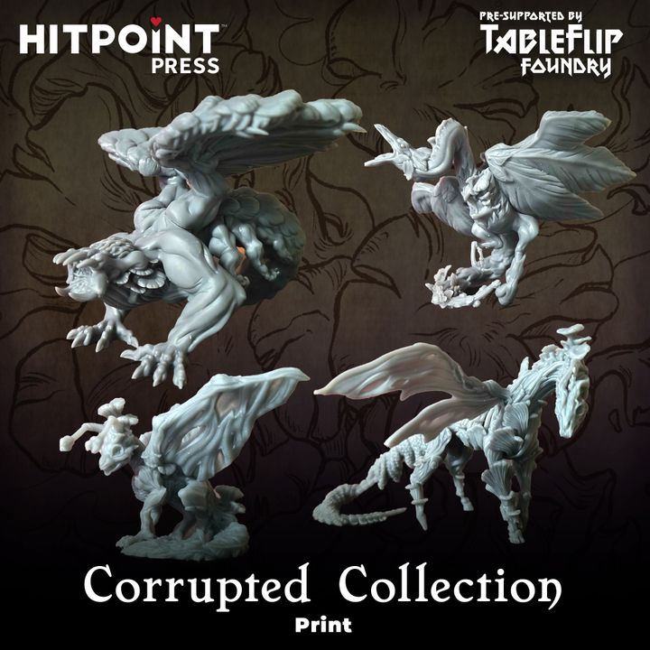 3D Printable FLORAL DRAGONS - Corrupted Collection Bundle by Hit Point ...