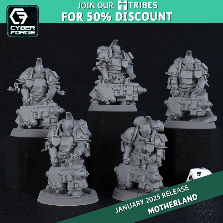 3D Printable Cyber Forge Miniatures - 2025 - January - Motherland by ...