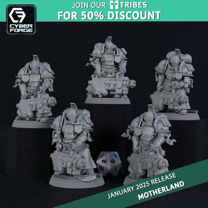3D Printable Cyber Forge Miniatures - 2025 - January - Motherland by ...
