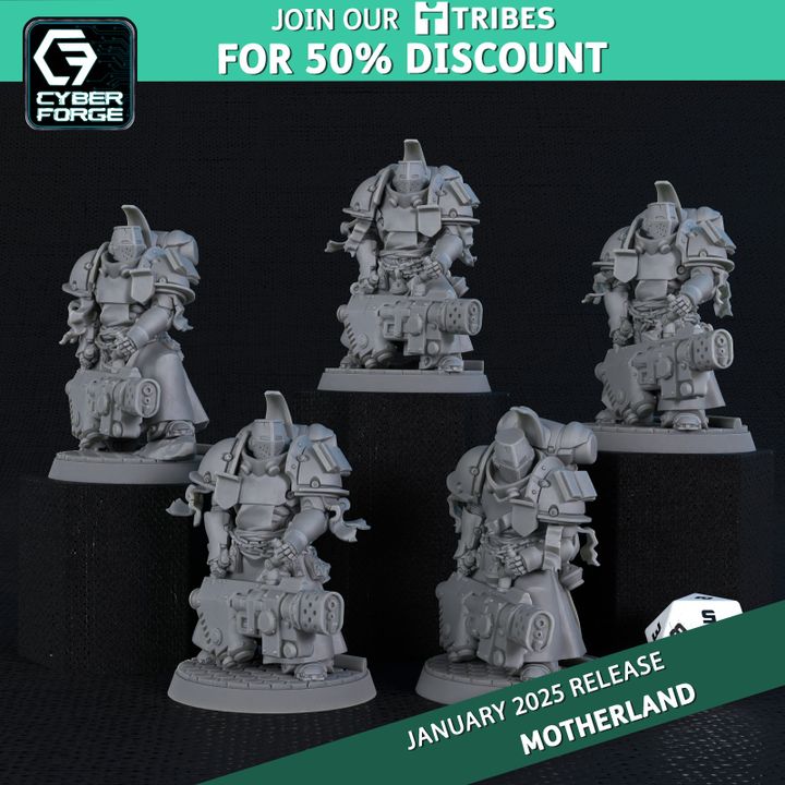 3D Printable Cyber Forge Miniatures - 2025 - January - Motherland by ...