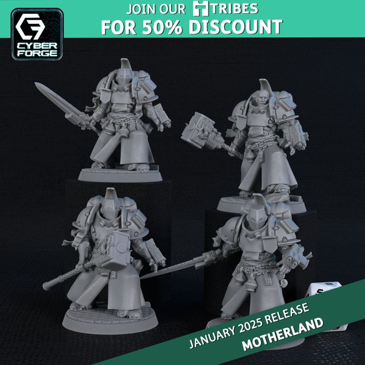 3D Printable Cyber Forge Miniatures - 2025 - January - Motherland by ...
