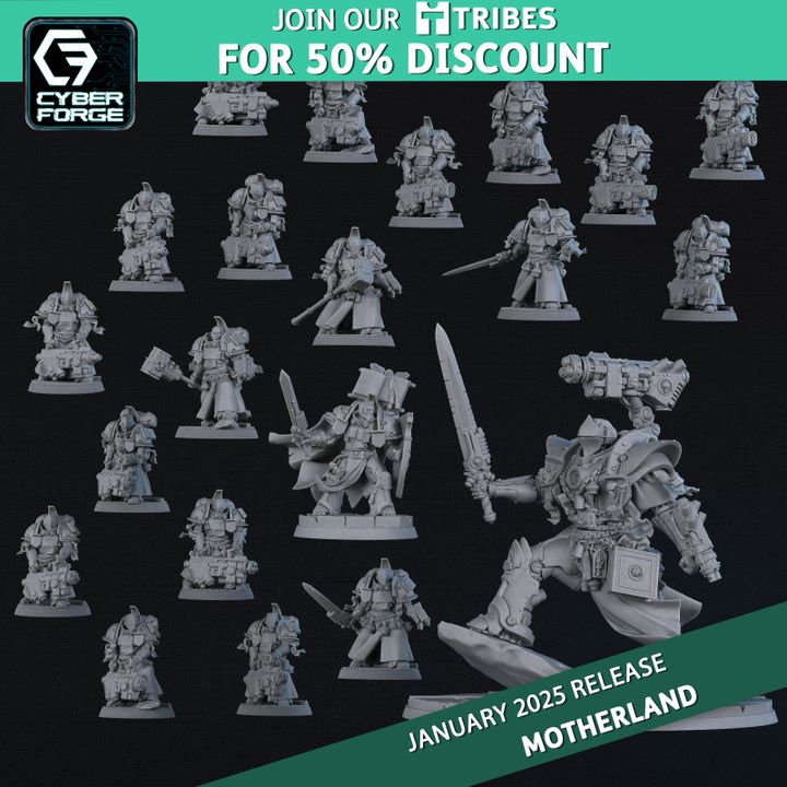 3D Printable Cyber Forge Miniatures - 2025 - January - Motherland by ...