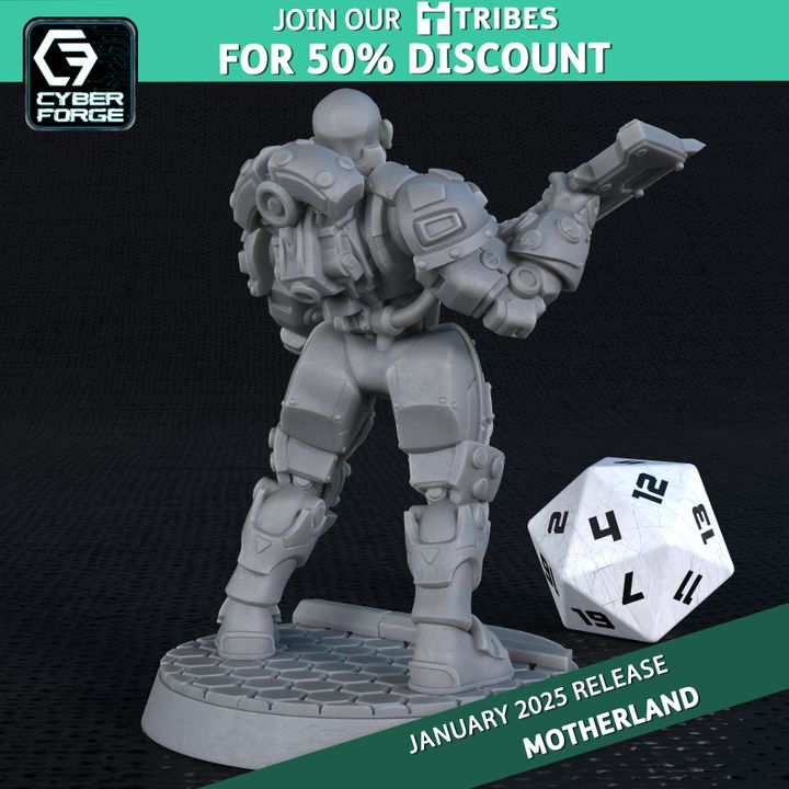 3D Printable Cyber Forge Miniatures - 2025 - January - Motherland by ...