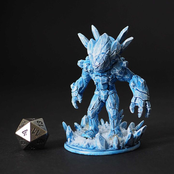 3D Printable Ice golem by La Louve 3D