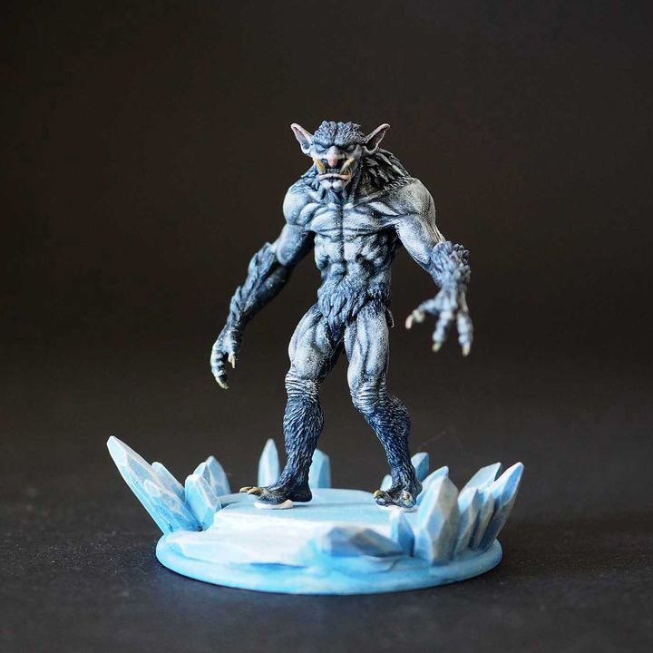 3D Printable Ice troll by La Louve 3D