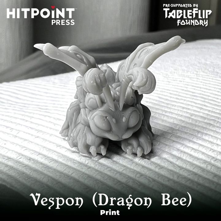 3D Printable FLORAL DRAGONS - Vespon (Dragon Bee) by Hit Point Press