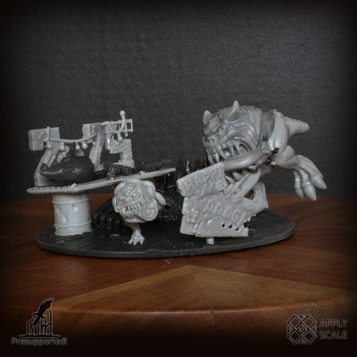 3D Printable Mushroom ork bois pets - Funny chasing scene diorama by ...