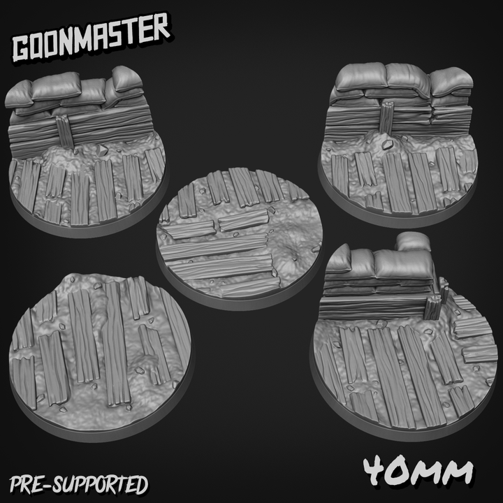 3D Printable Trench Base Set by Goon Master