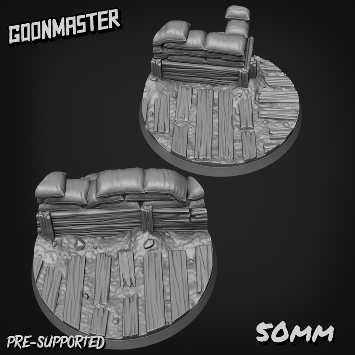 3D Printable Trench Base Set by Goon Master