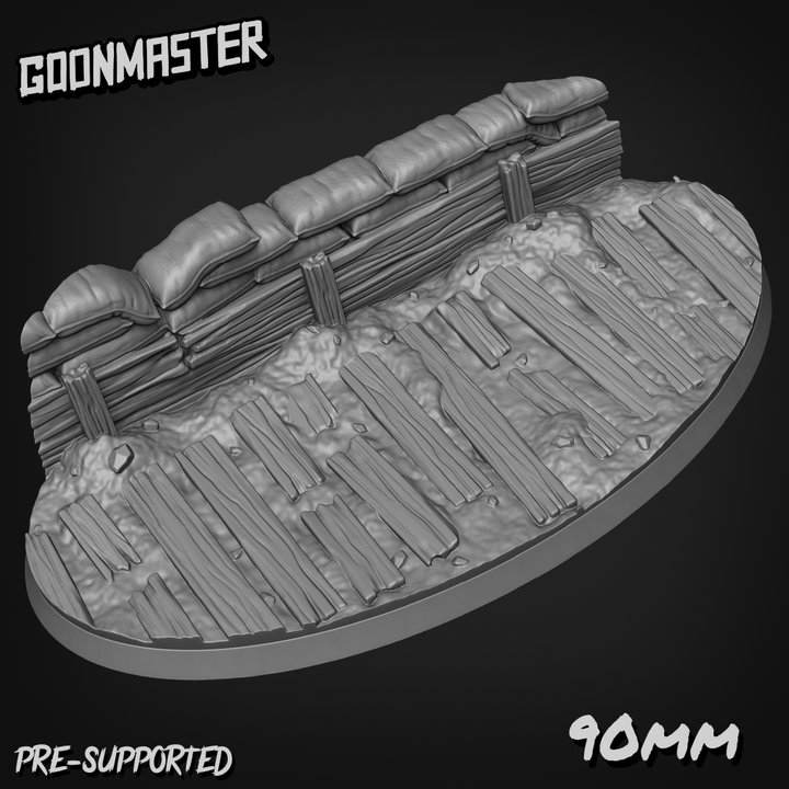 3D Printable Trench Base Set by Goon Master