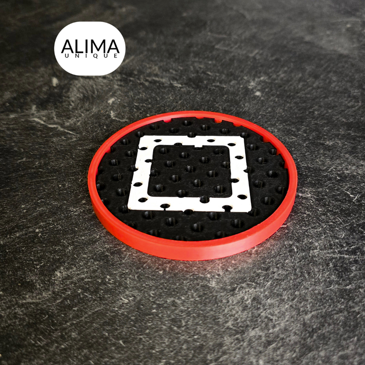 3D Printable Mask Coaster by ALIMA UNIQUE DESIGNS