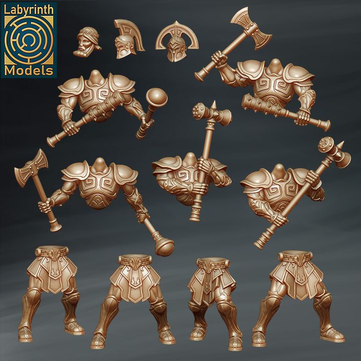 3D Printable Hephaestus' Automatons kit - 32mm scale by Labyrinth Models