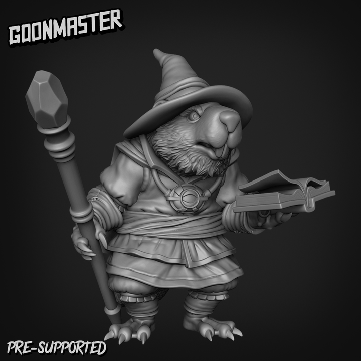 3D Printable Beaver Wizard 2 by Goon Master