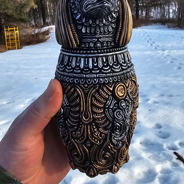 3D Printable Anubis Coptic urn by Zane Rogers