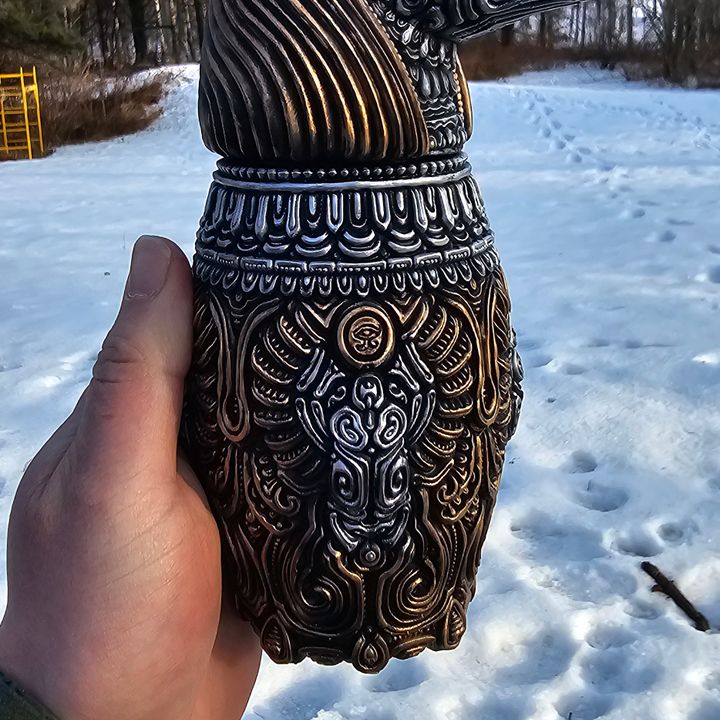 3D Printable Anubis Coptic urn by Zane Rogers