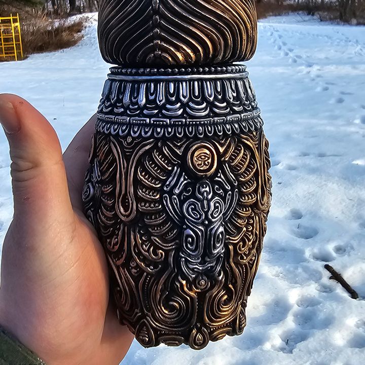 3D Printable Anubis Coptic urn by Zane Rogers