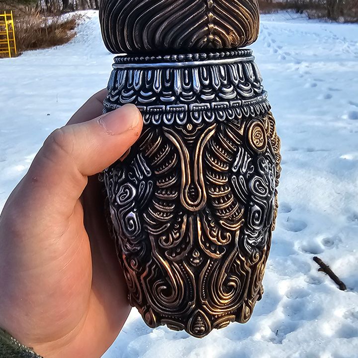 3D Printable Anubis Coptic urn by Zane Rogers