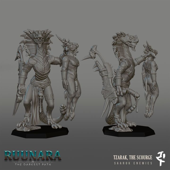 3D Printable NSFW RUUNARA - Tzarak, the scourge - Spicy (Male Kangara ...