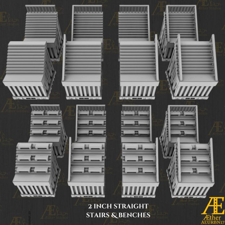 3D Printable AEURBN17 - Football Fields by Aether Studios