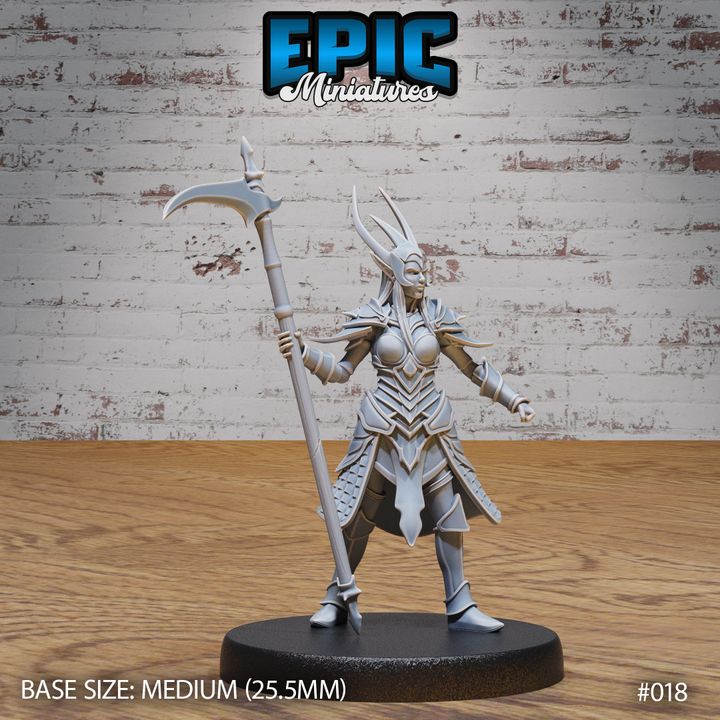 3D Printable Dark Elf Army Set C / Elven Fighter / Elvish Warrior ...