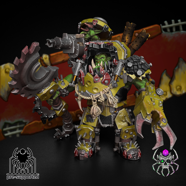 3D Printable Full-Metal Mega Ork by EightLegsMiniatures