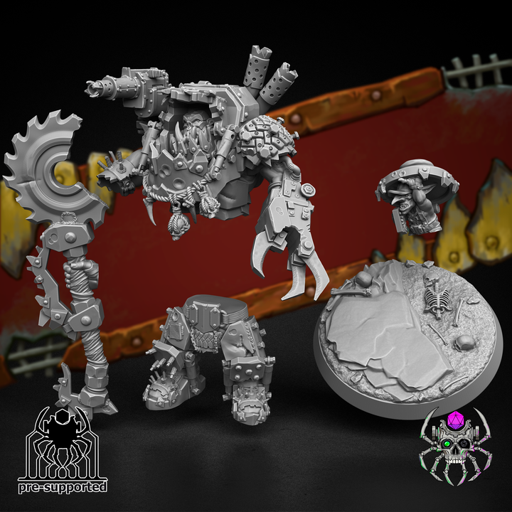 3D Printable Full-Metal Mega Ork by EightLegsMiniatures