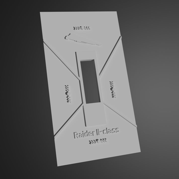 3D Printable Firing arcs - Imperial Corvette by Robbes Workshop