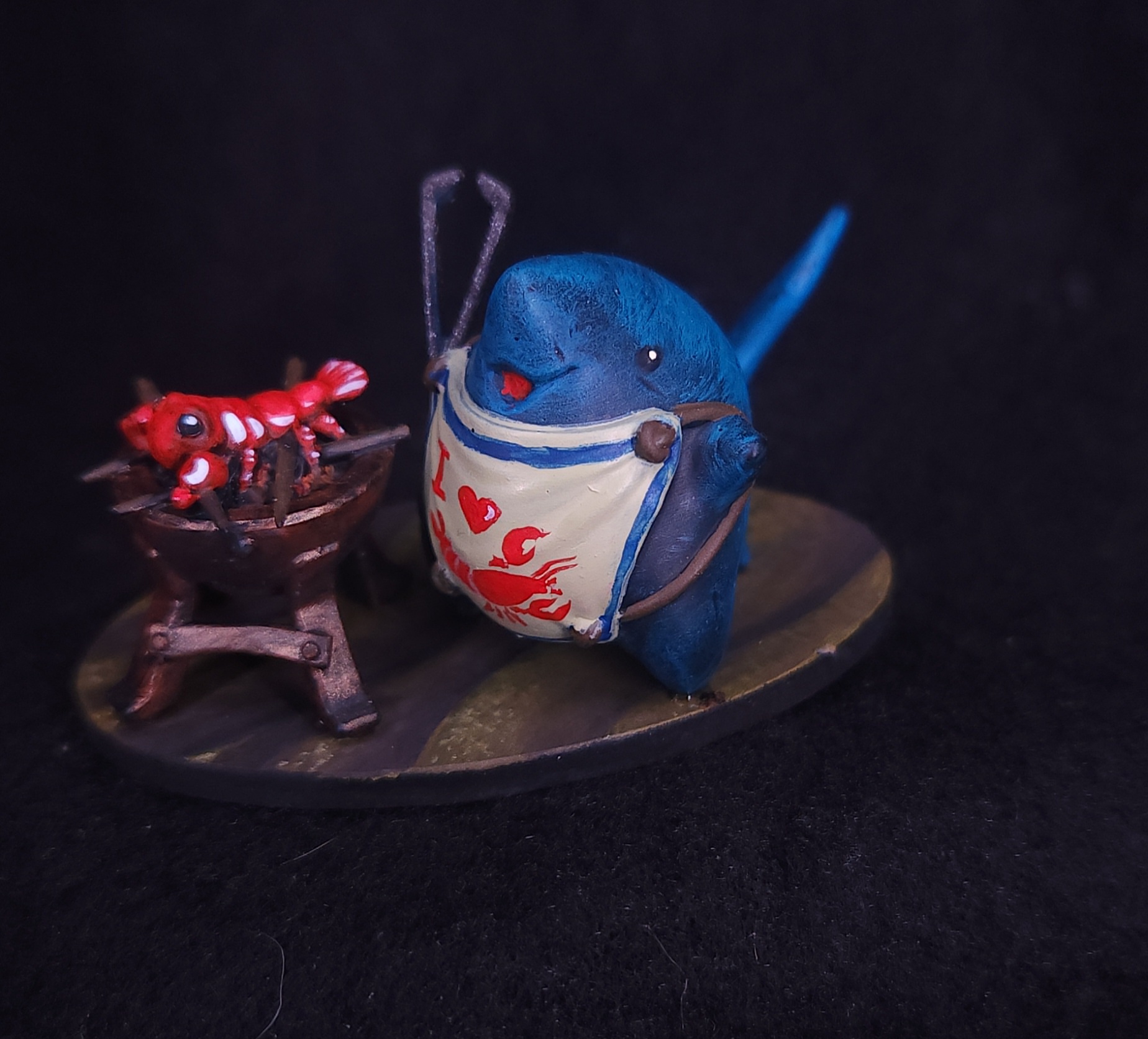 3D Printable BBQ Shork, Planet Shark Miniature - pre-supported by Epics ...