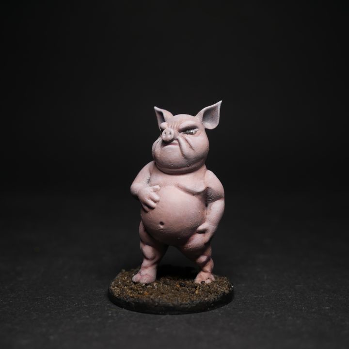 3D Printable Grumpy Pig by Lukas Eisenring