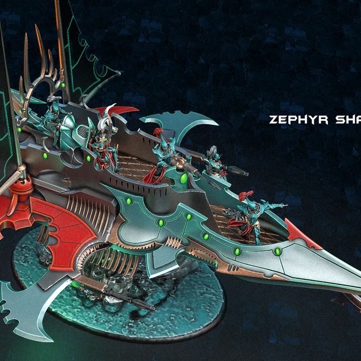 3D Printable Zephyr Shadethrone by Heroes Infinite