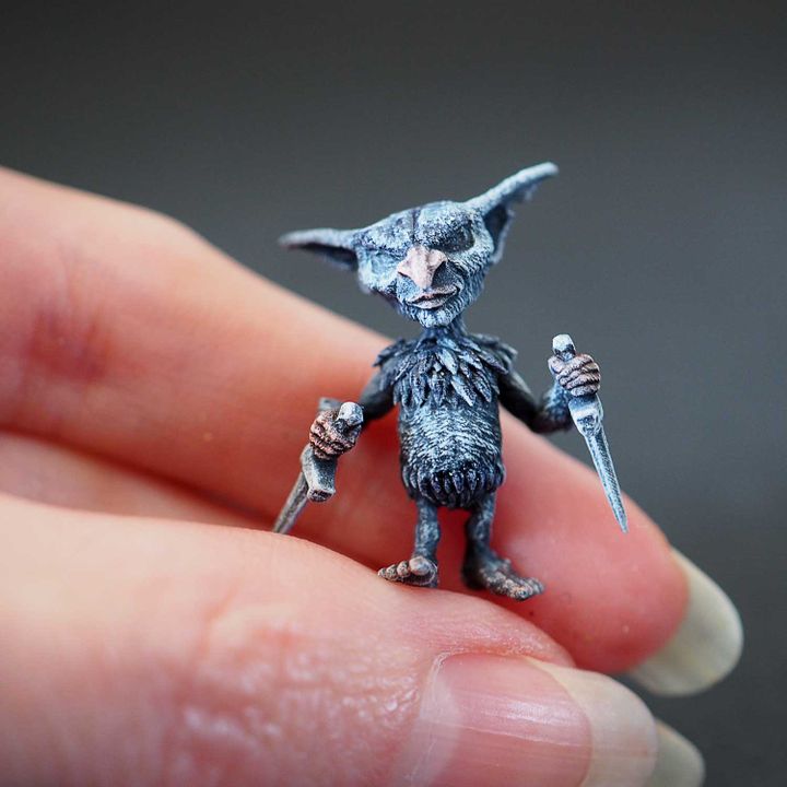 3D Printable Ice goblin 1 by La Louve 3D