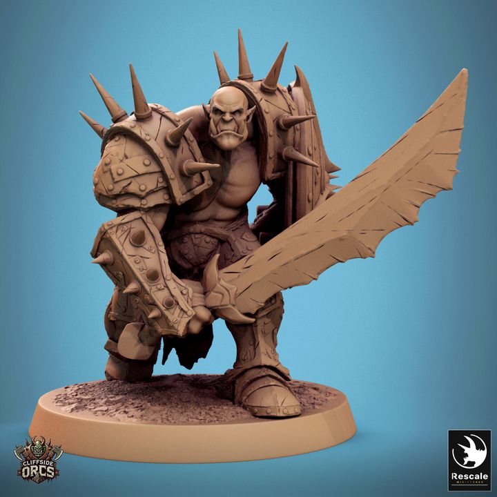 3D Printable Infantry Orc Walk - Free sample by Rescale Miniatures