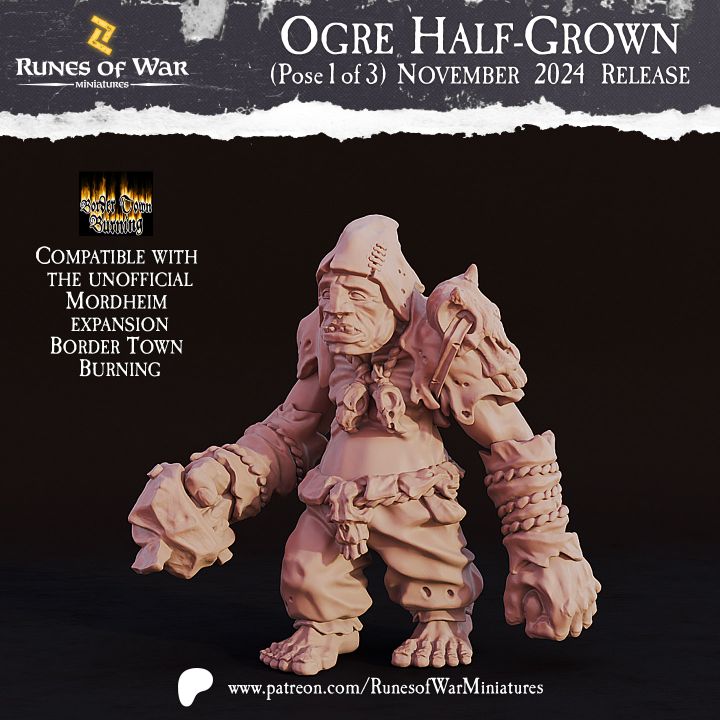 3D Printable Ogre Maneaters - Ogre Half-Growns (Presupported) by Runes ...