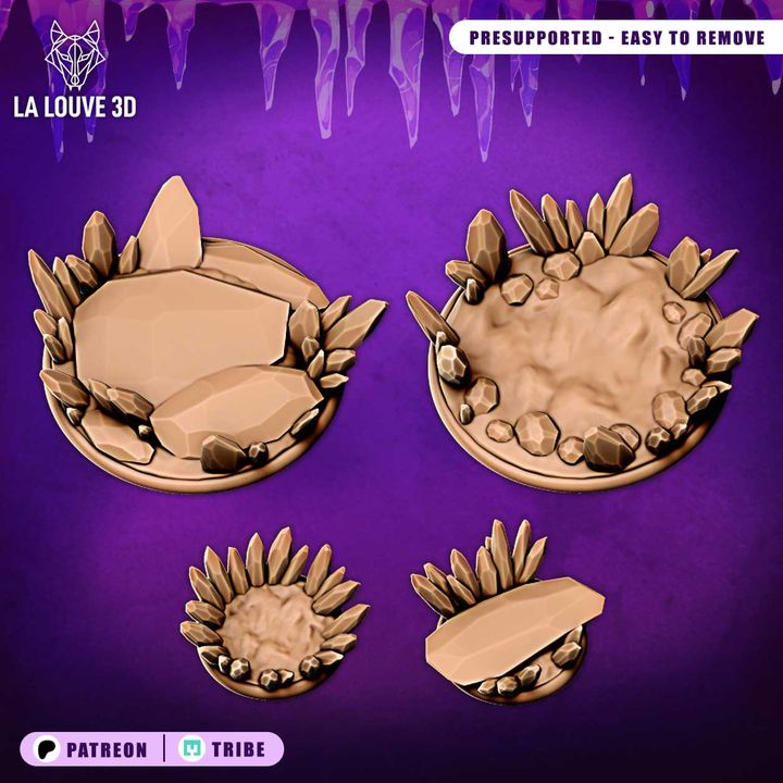 3D Printable Ice bases by La Louve 3D