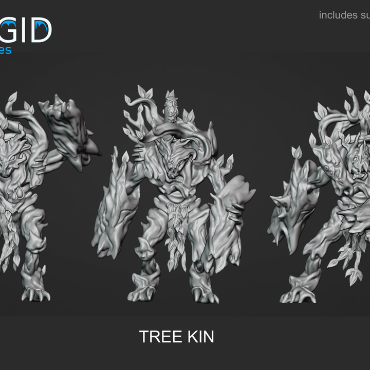 3D Printable Tree Kin by Frigid Miniatures