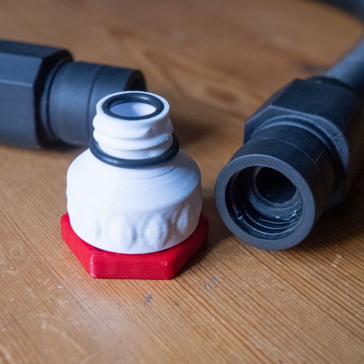 3D Printable 3D Printable E-Pump to Duotone Adapter for Wings and Kites ...